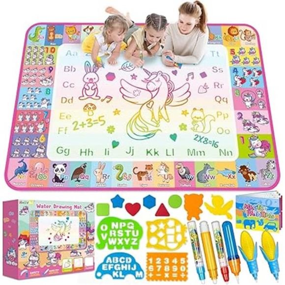 Toys | Aqua Water Doodle Mat Kids Drawing Mat Toddlers Educational Toys ...